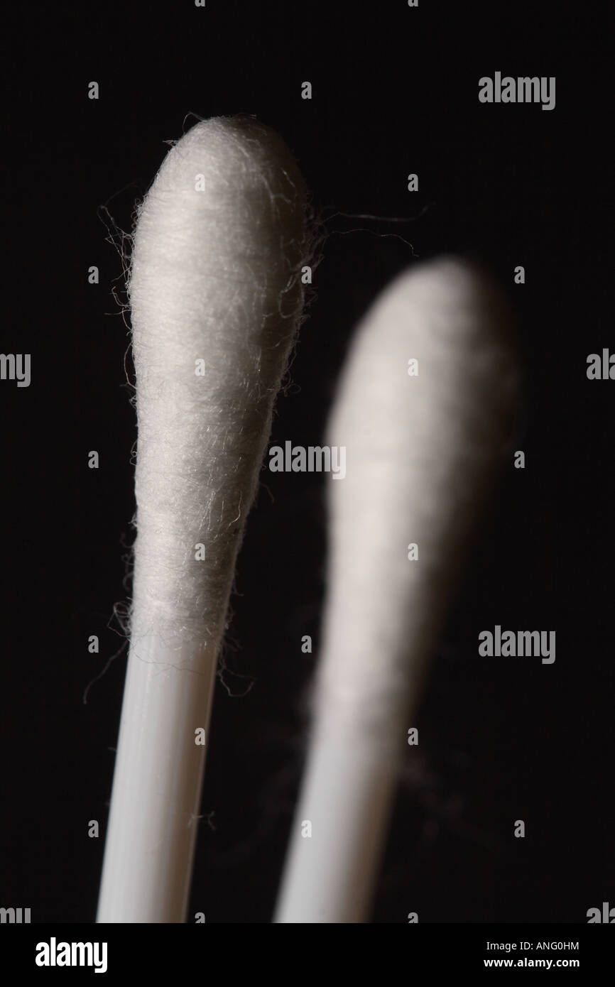 Cotton ear cleaning buds stick soft tip Stock Photo - Alamy