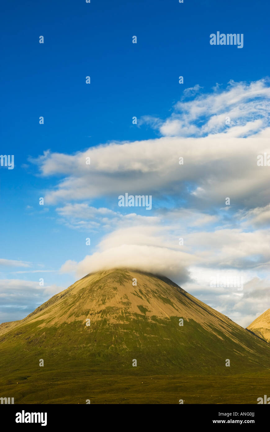 High Circular Clouds Pass Over The Red Cuillin Mountains On This ...