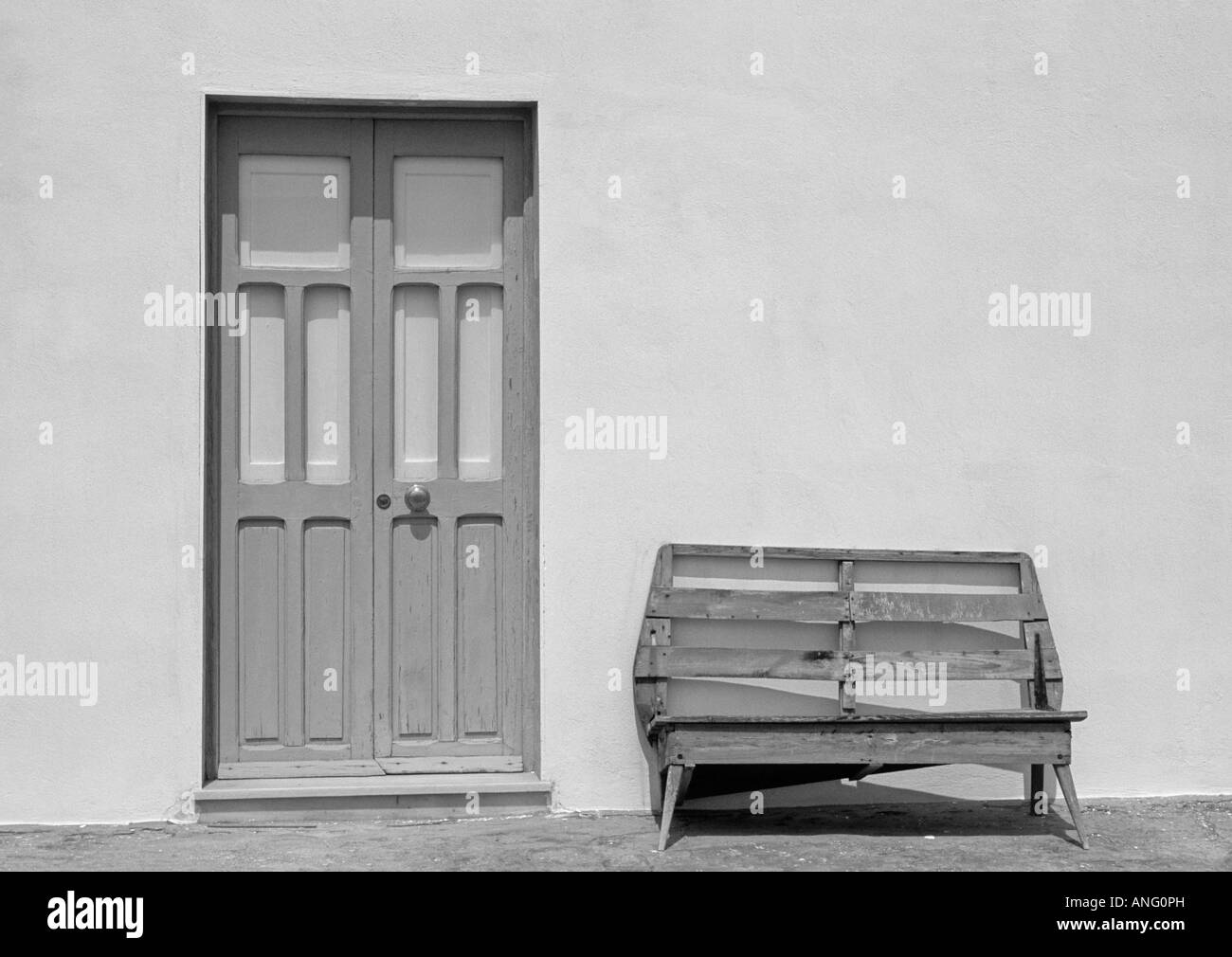 Whitewashed facade Black and White Stock Photos & Images - Alamy