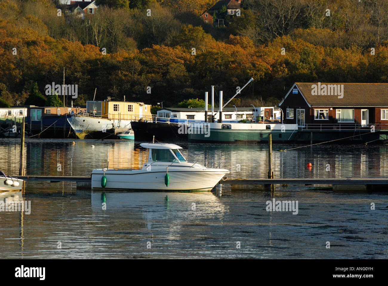 bembridge harbour and lifeboat station on the isle of wight with ...