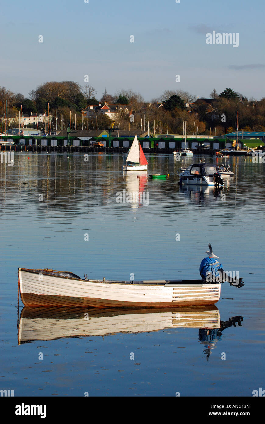 bembridge harbour and lifeboat station on the isle of wight with ...