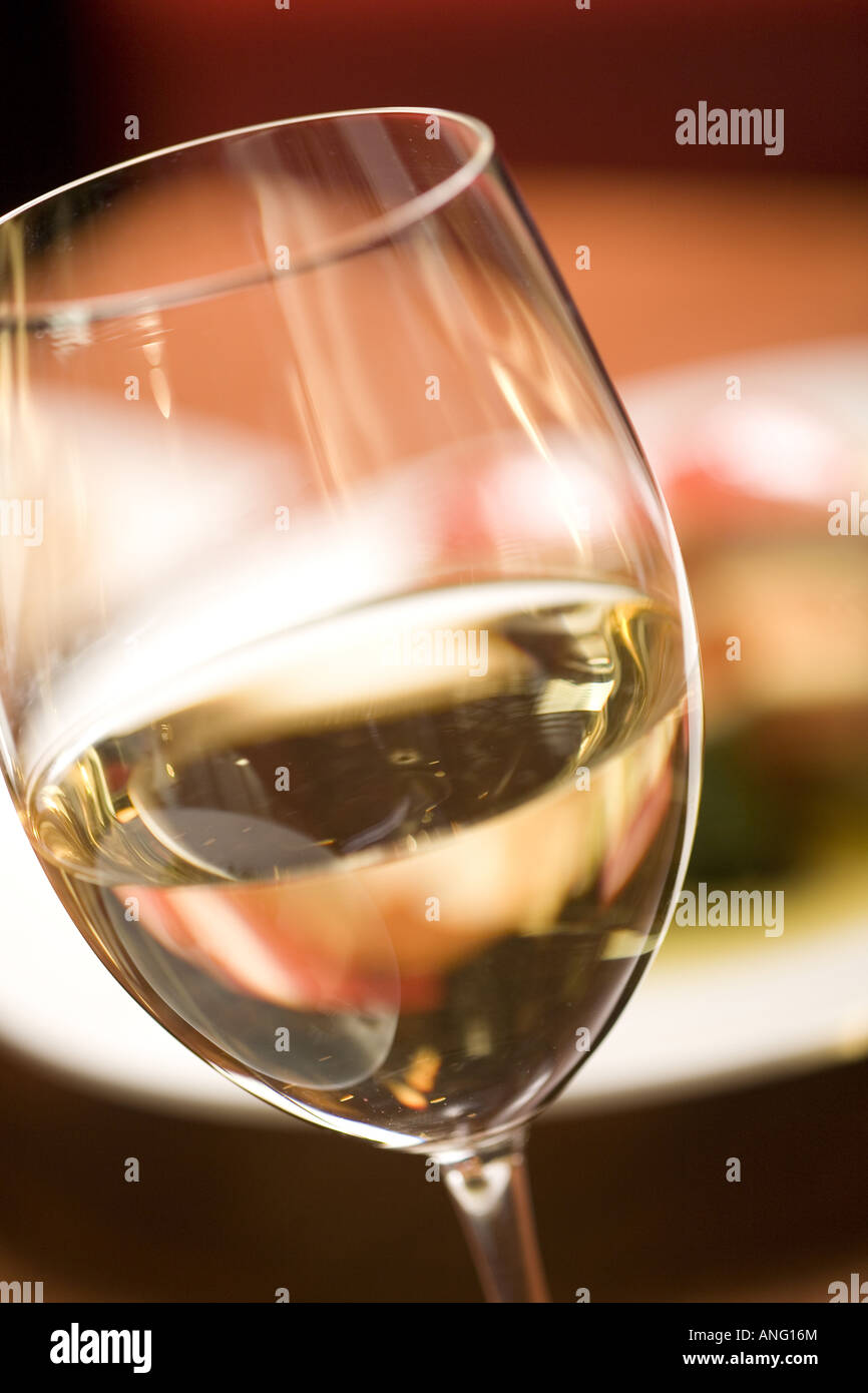 glass of white wine Stock Photo - Alamy