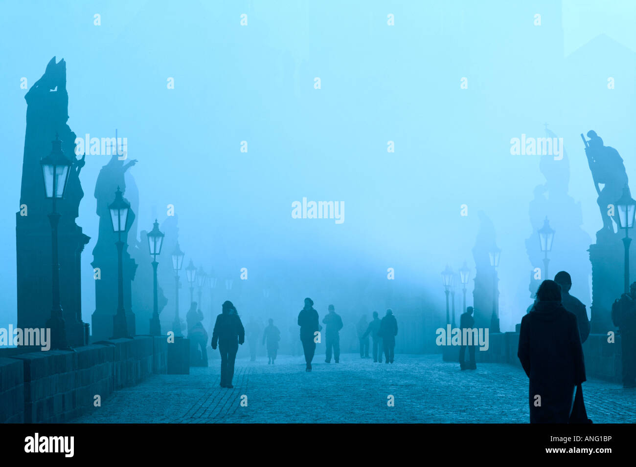 Prague towers in fog hi-res stock photography and images - Alamy