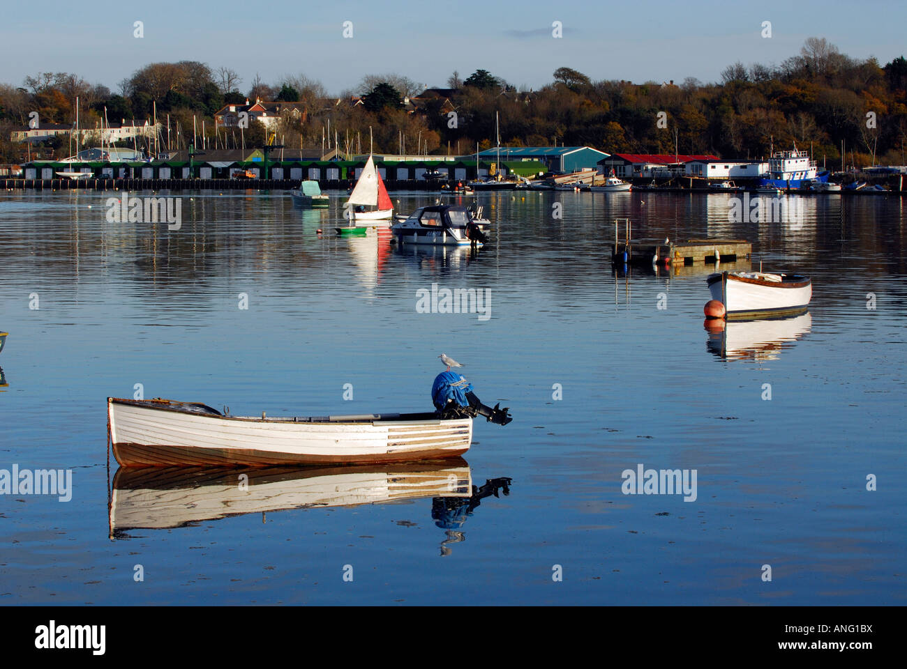 bembridge harbour Isle of Wight Stock Photo - Alamy