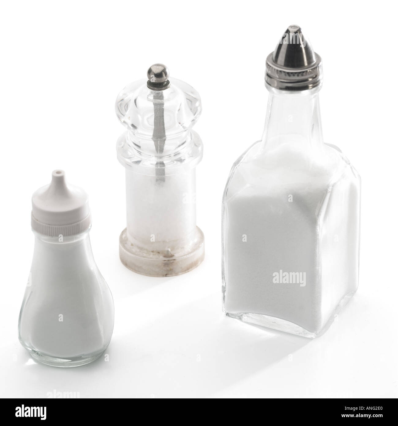 Three salt pots Keywords cut out table still life mill cellar ...