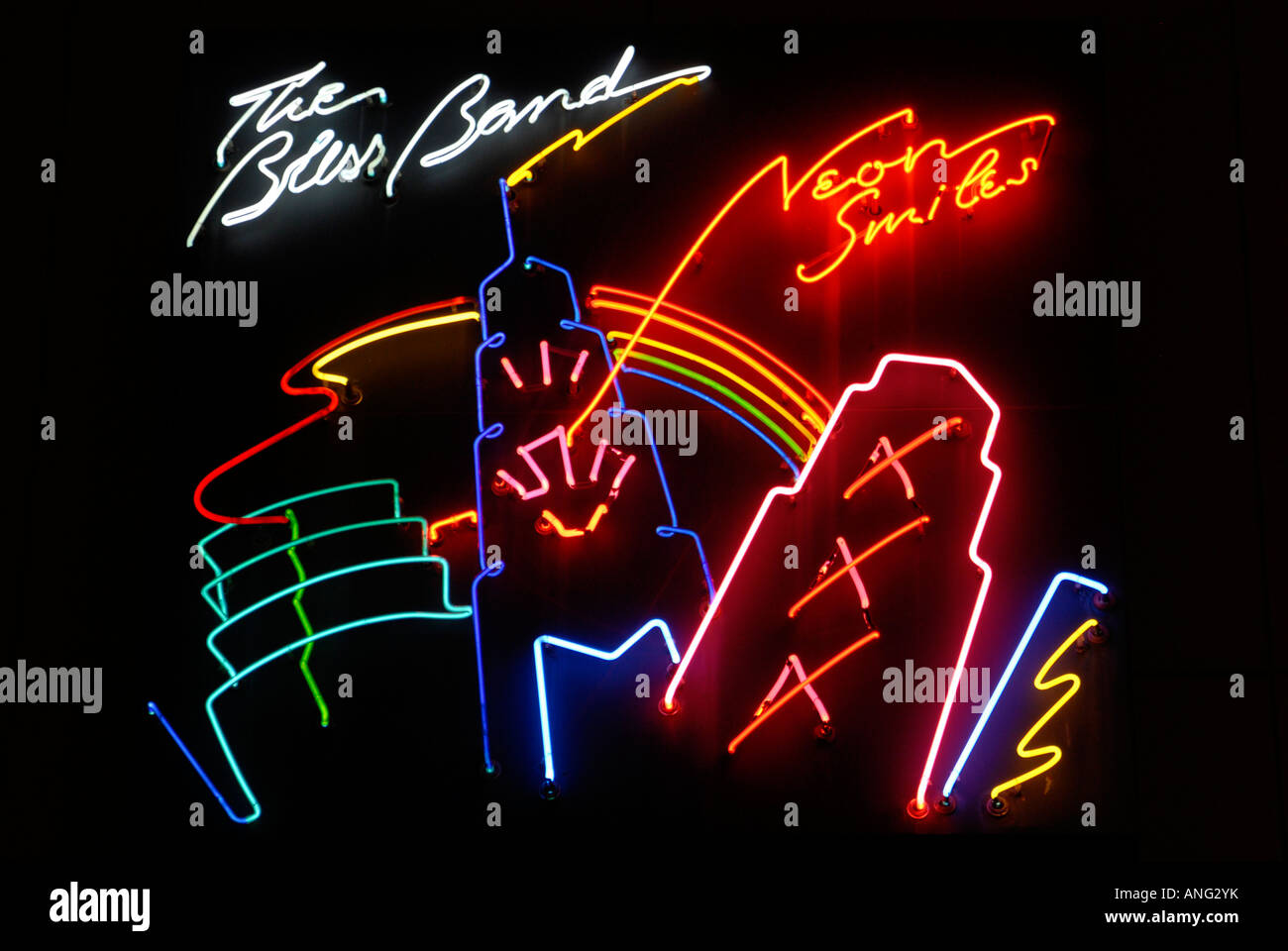 Neon sign at Citywalk, Universal Studios, Hollywood, California Stock ...