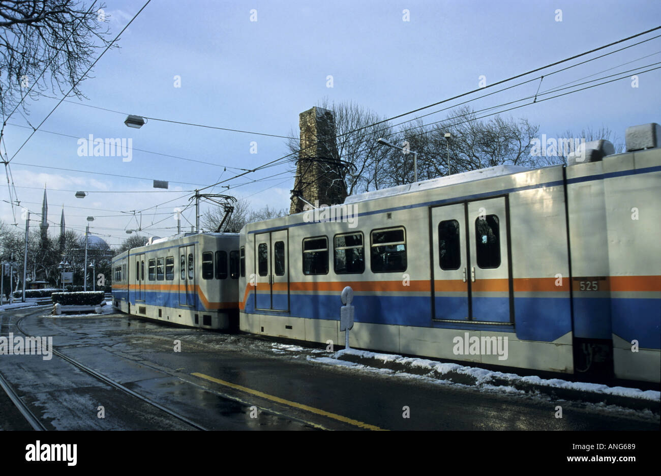 Turkey Istanbul The Tramway Heading Stock Photo - Alamy
