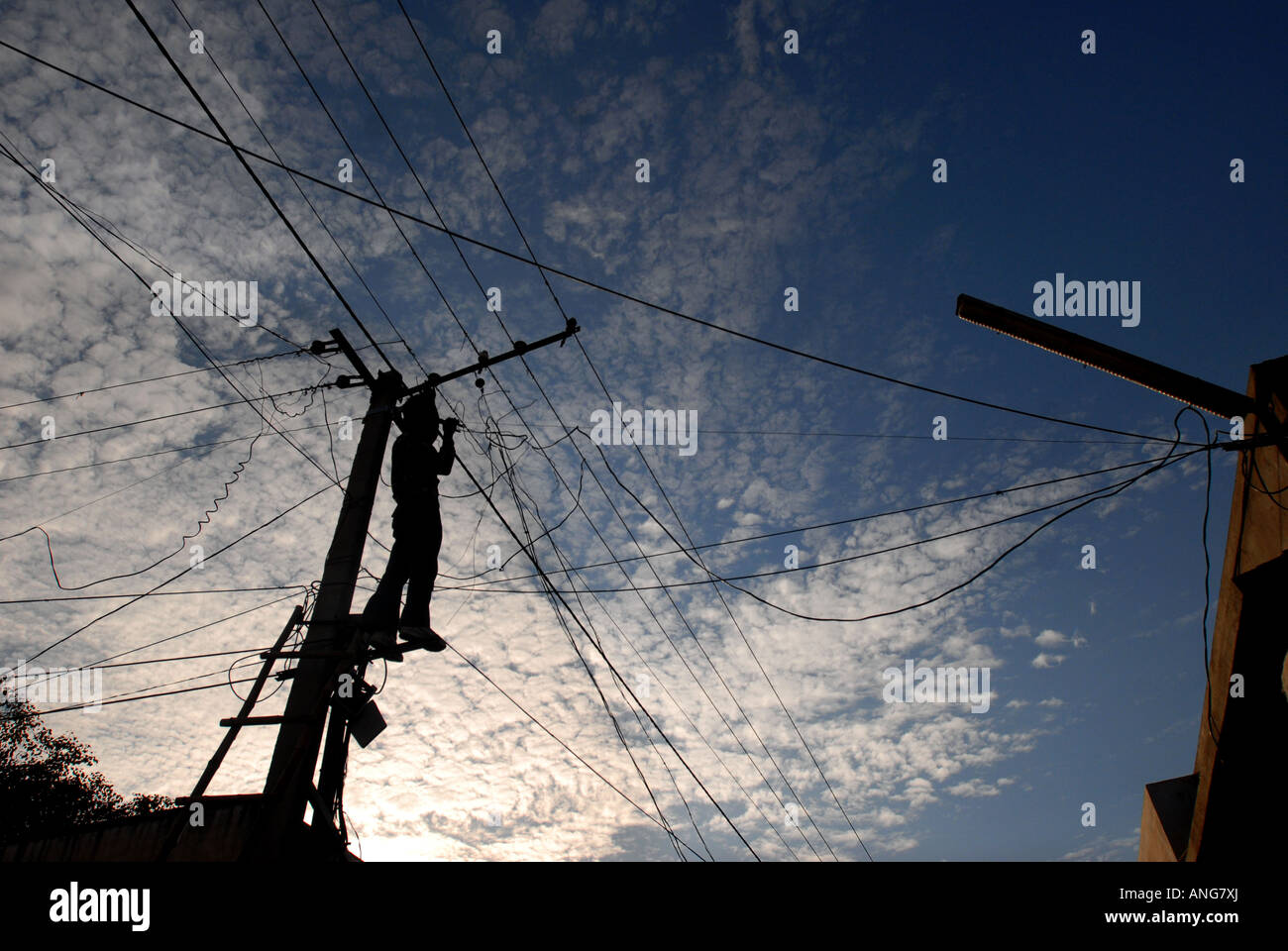 Indian electricity pole hi-res stock photography and images - Alamy