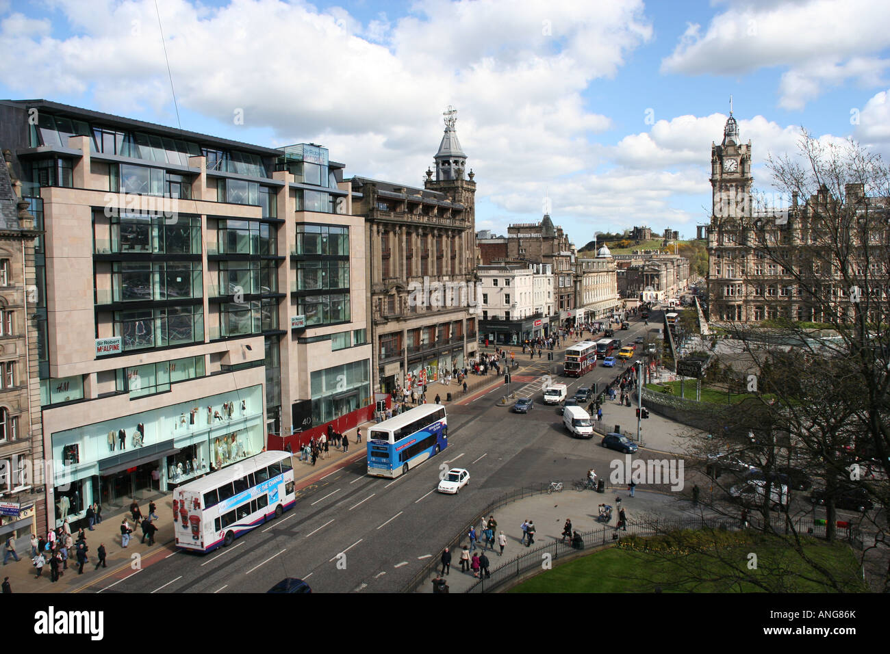 Edinburgh Scotland City Street
