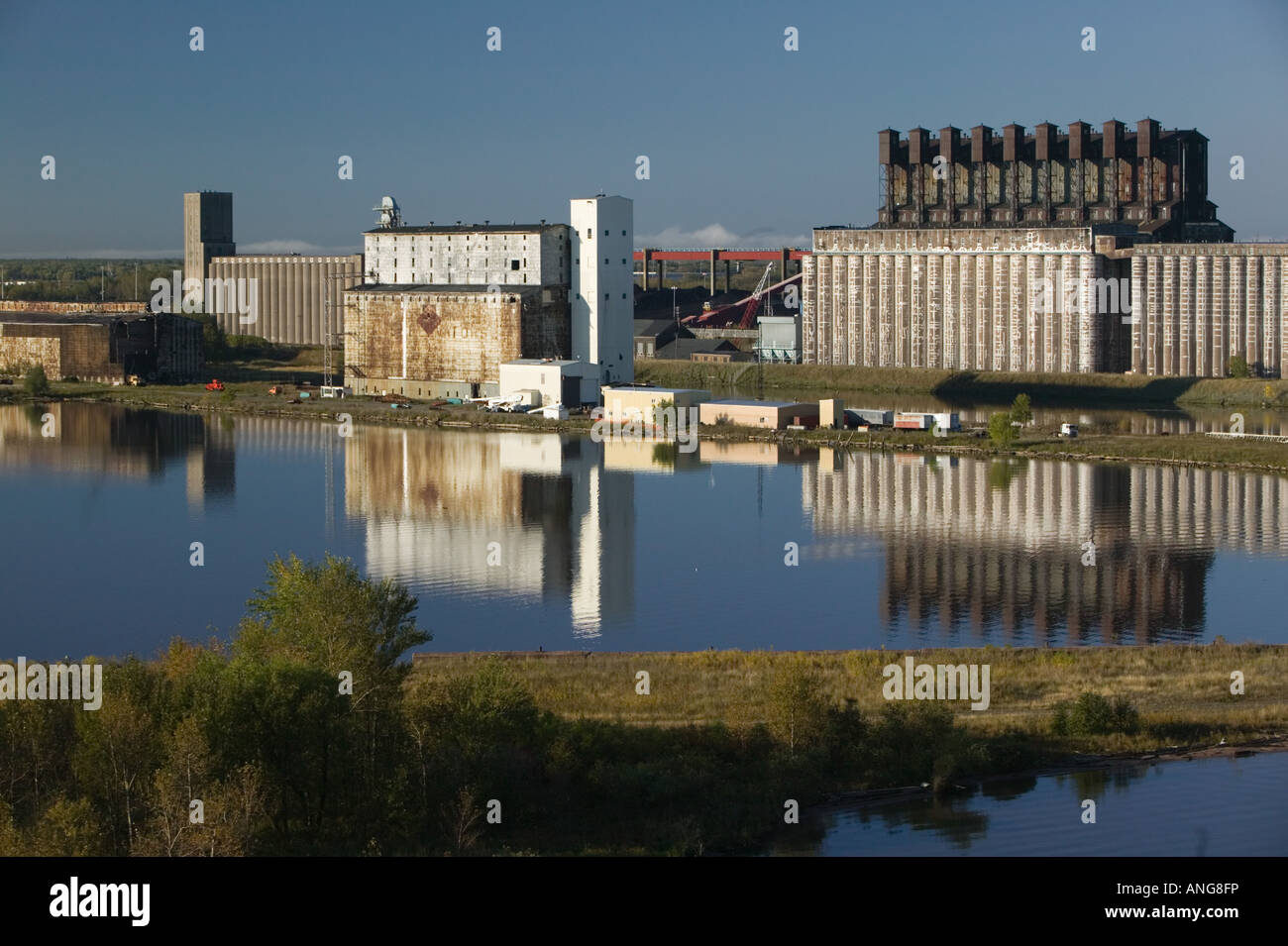 USA, WISCONSIN, Superior: Lake Superior Shore, Port of Superior Stock ...