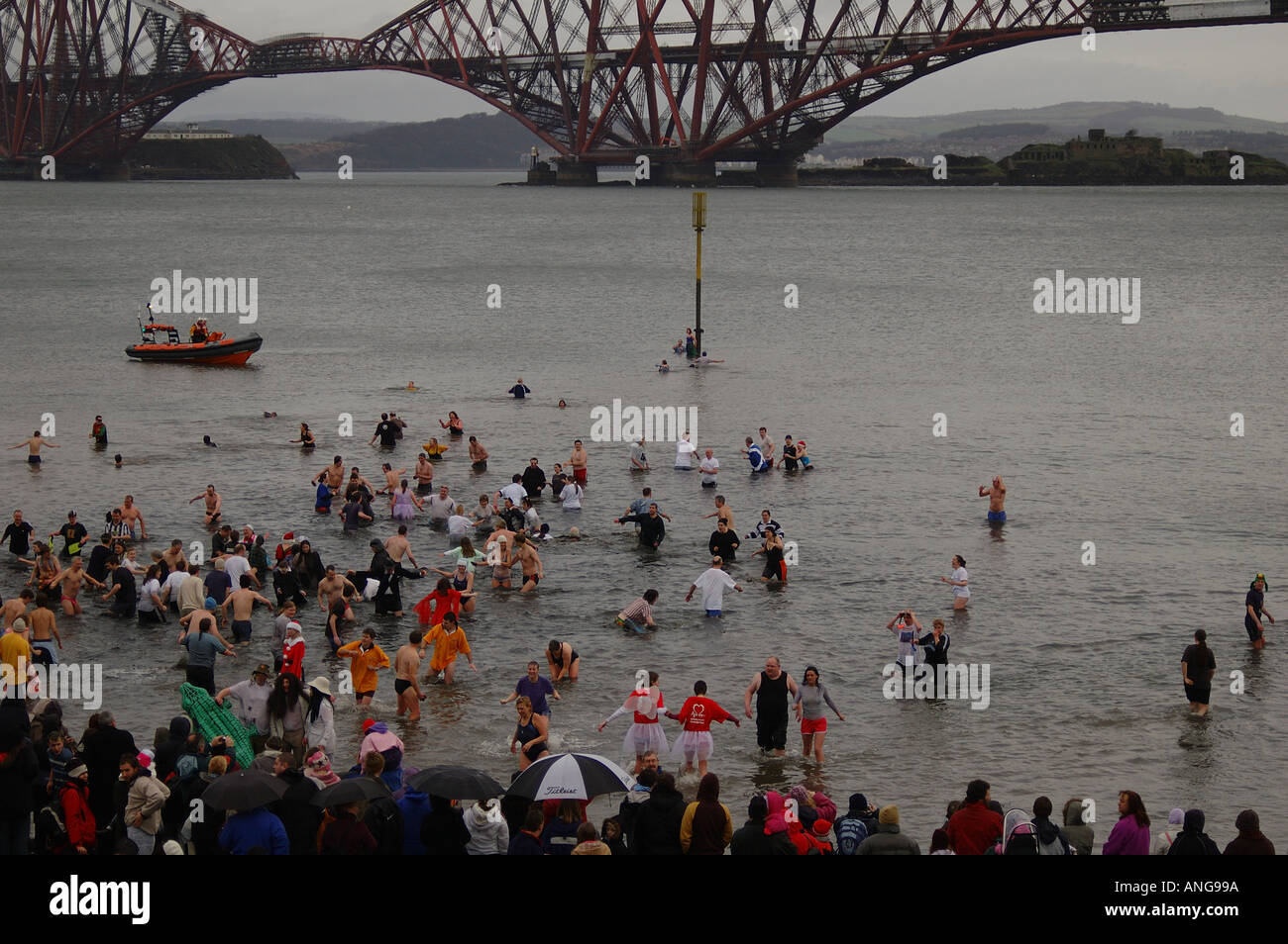 The Loony Dook at Quensferry Scotland 2005 Stock Photo - Alamy