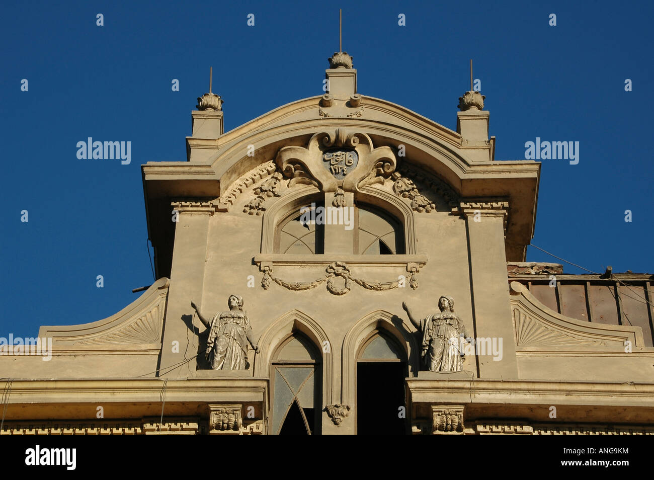 A Rococo style architecture at the Colonial part of Minya capital of ...