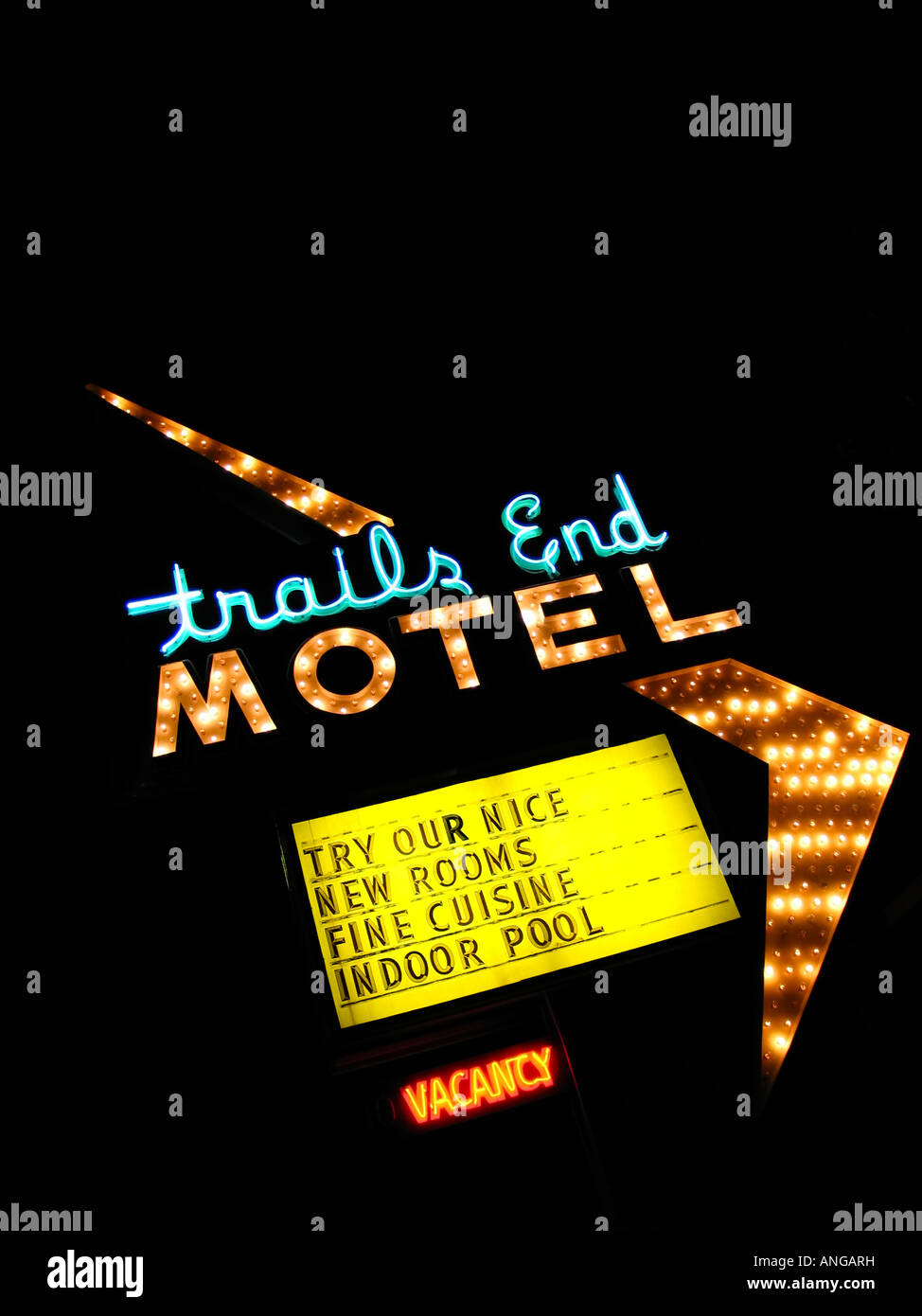 Trails end motel hi-res stock photography and images - Alamy