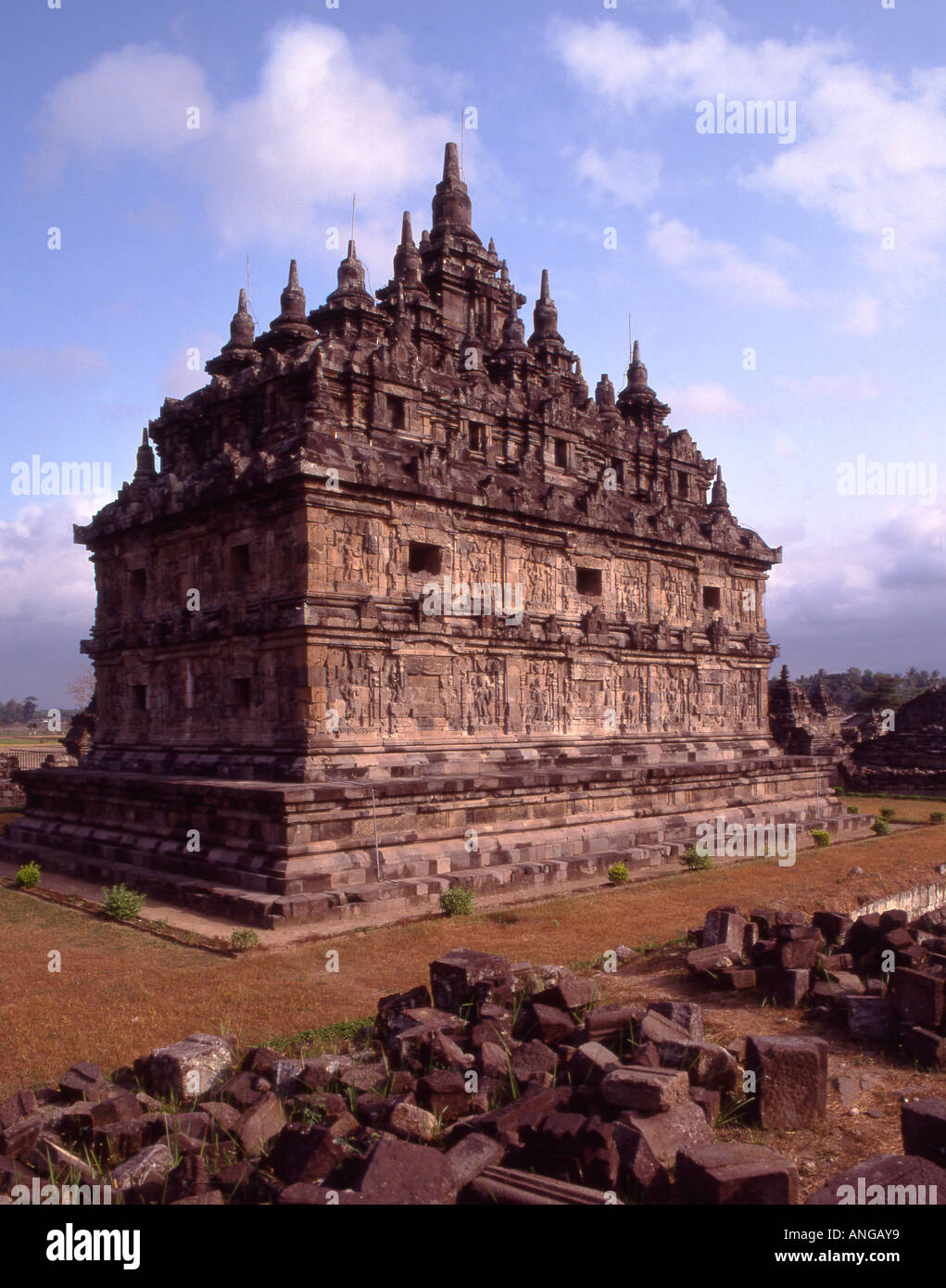 Indonesia Java Prambanan Plaosan Temple Stock Photo - Alamy
