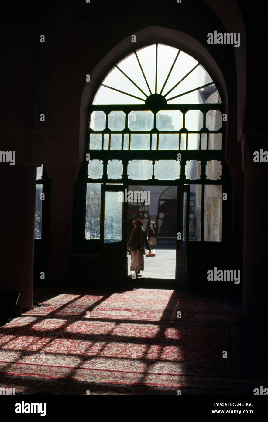 Sanaa Yemen Inside Great Mosque Main Door Stock Photo - Alamy