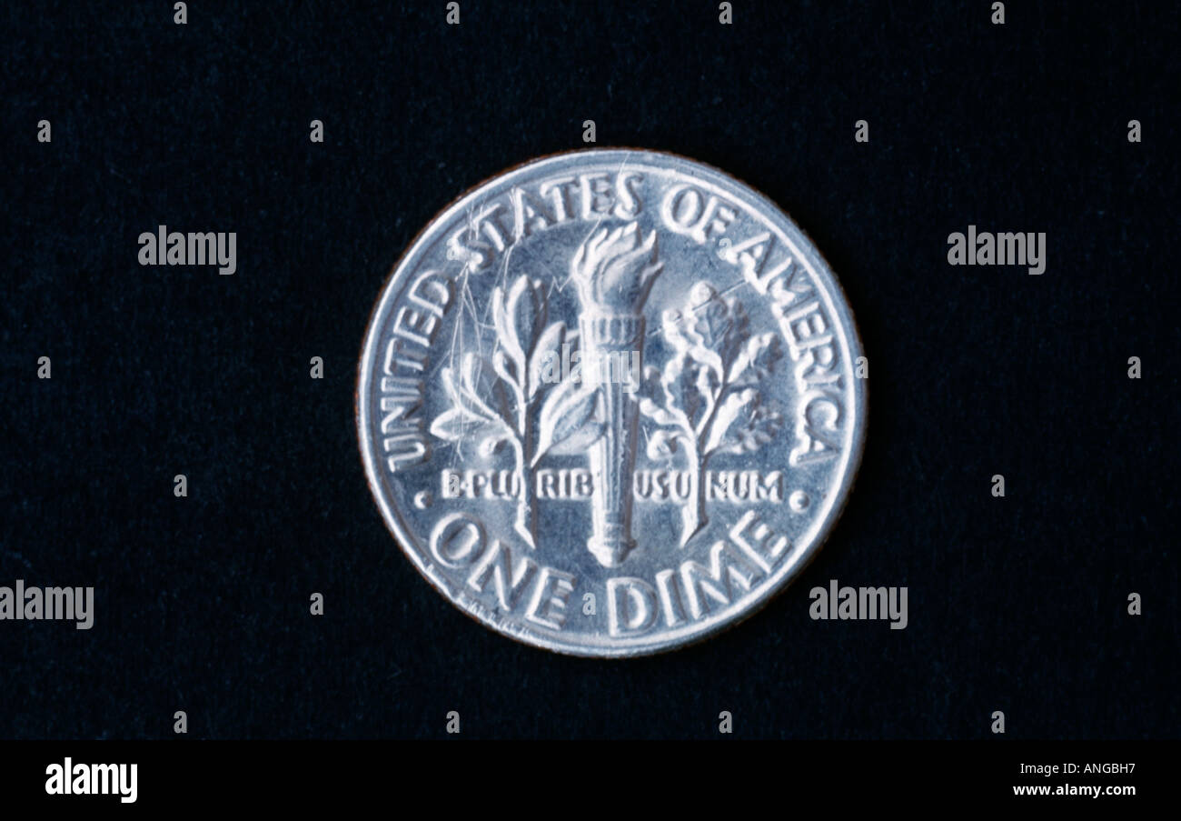 Usa One Dime Coin Stock Photo - Alamy
