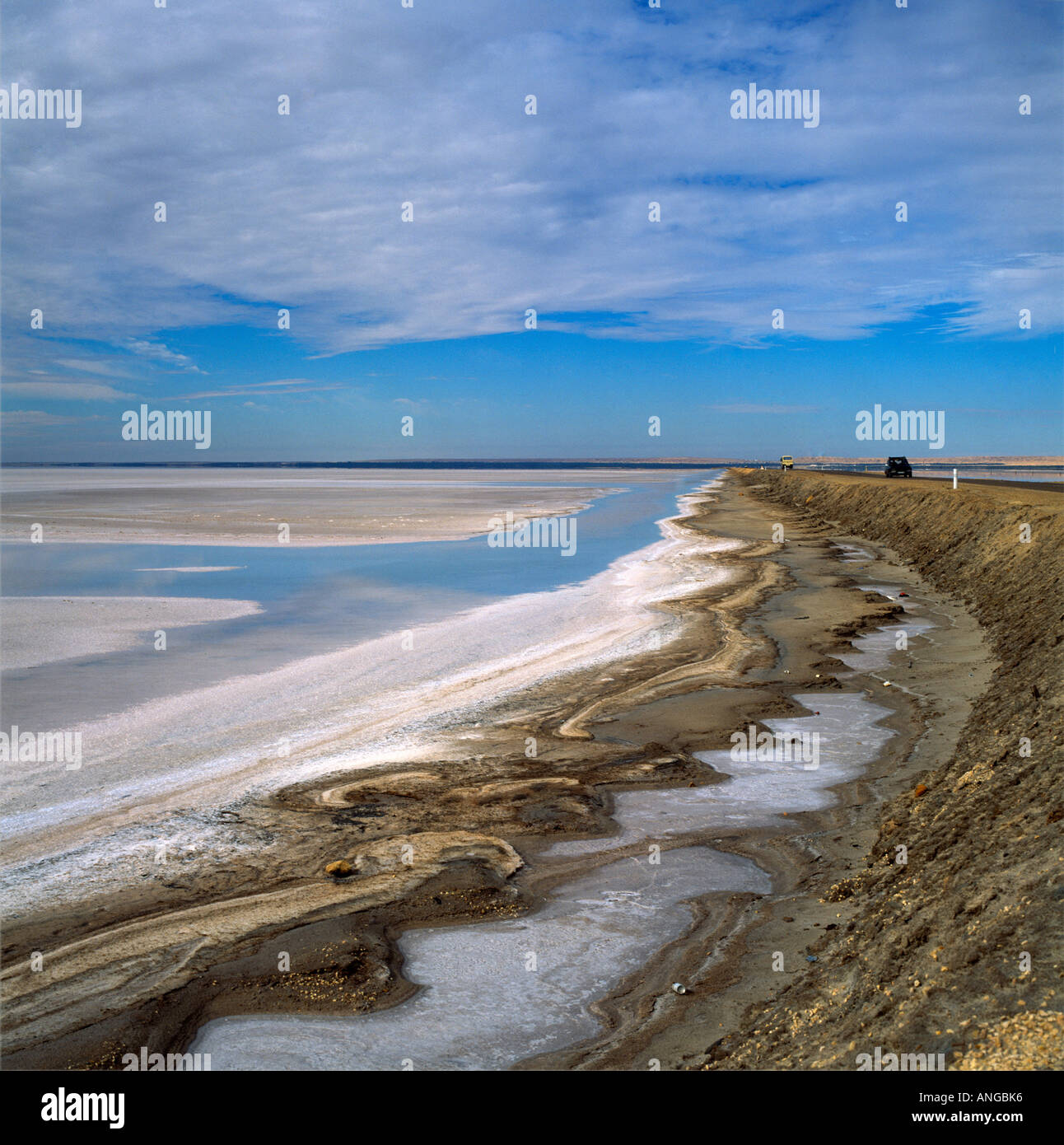 Chott el Djerid Tunisia Endorheic Salt Lake Largest Salt Pan of the ...