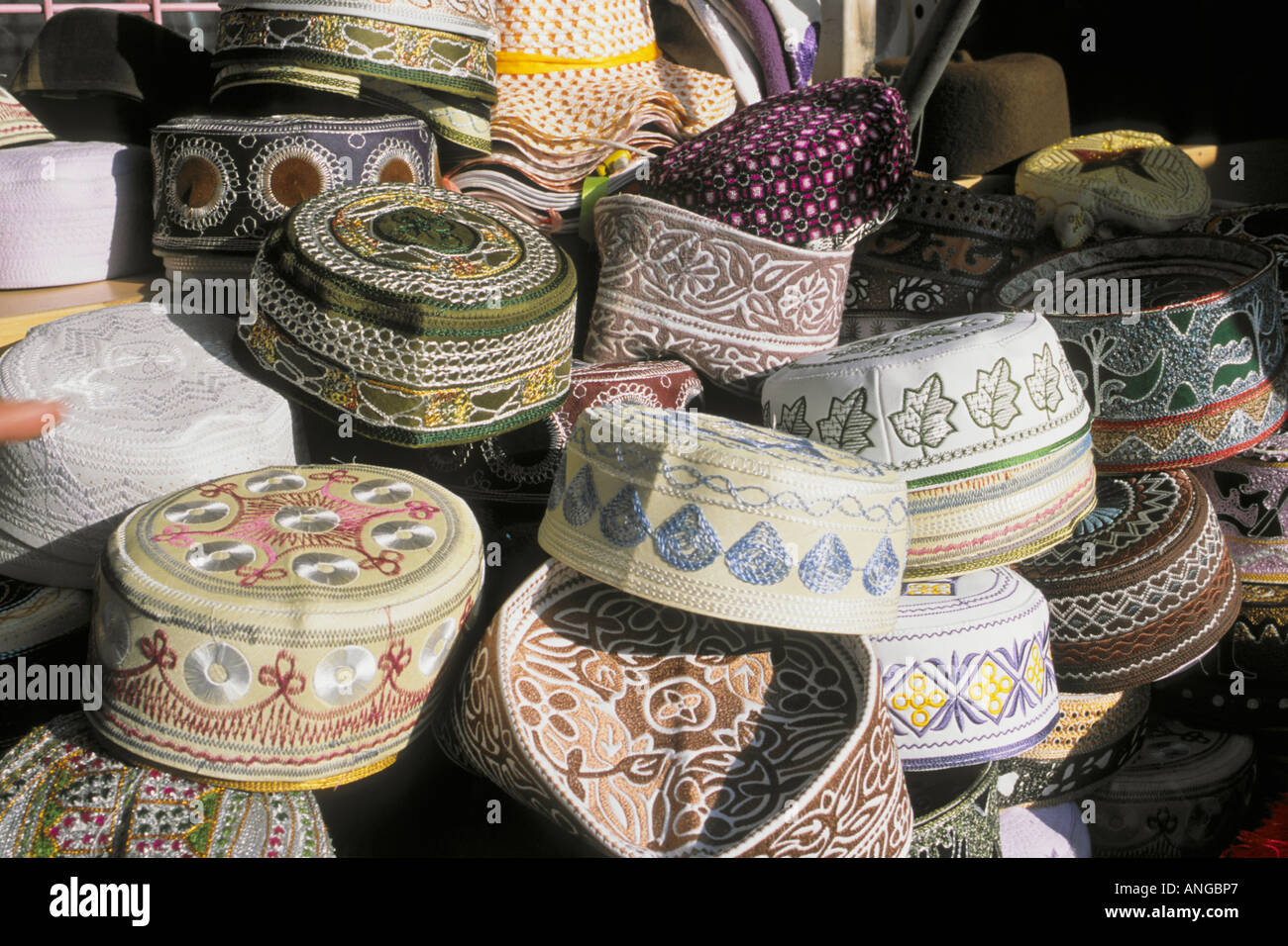 United Arab Emirates Dubai Deira Souq caps Stock Photo - Alamy