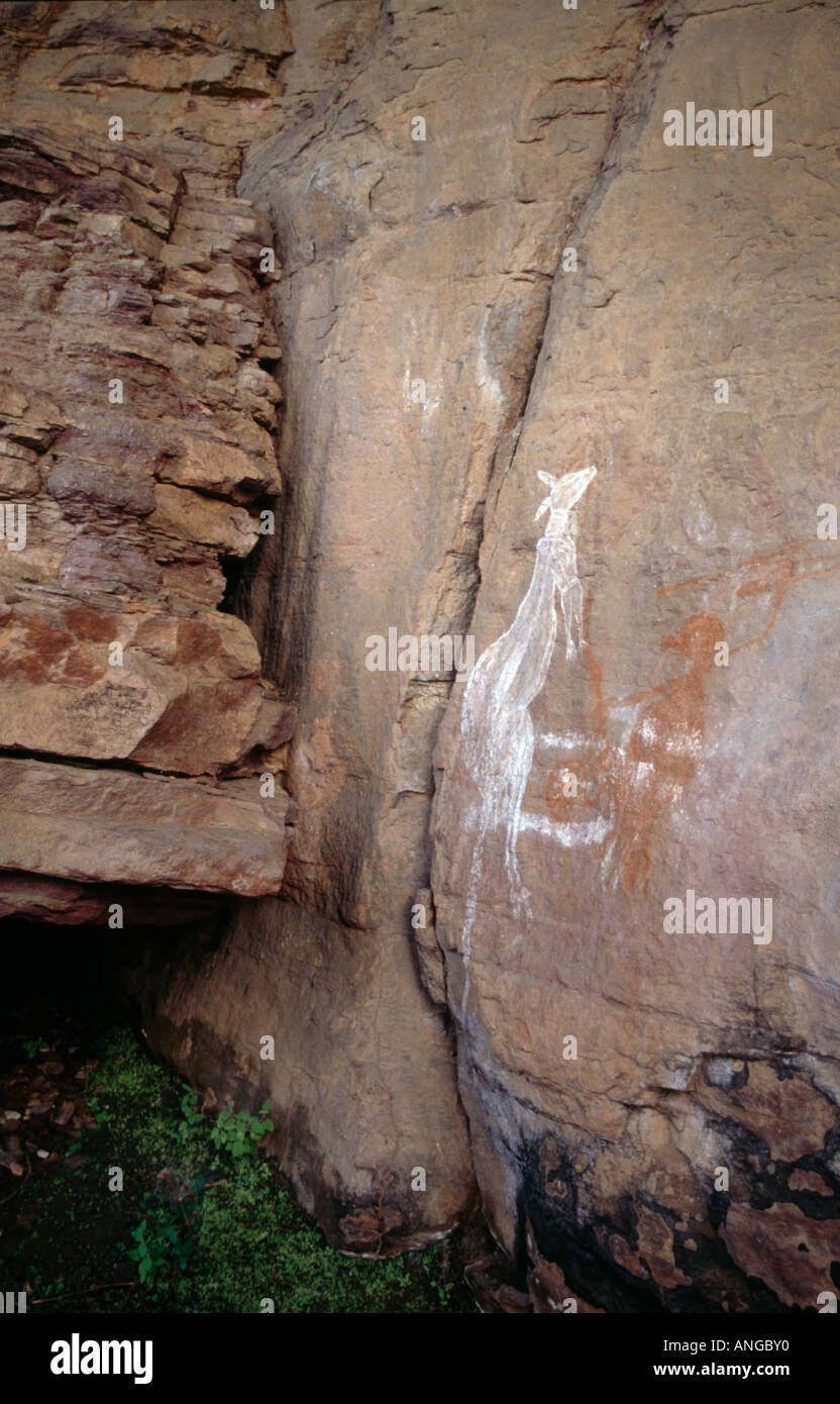 Kakadu National Park Australia Aboriginal Cave Paintings Stock Photo - Alamy