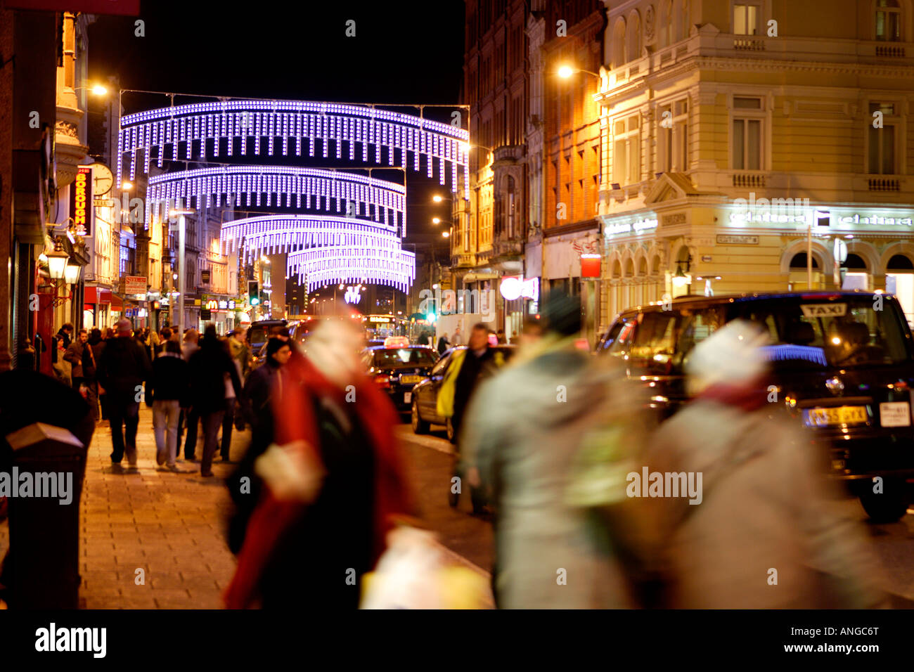 Evening St Marys Street Cardiff City Centre Stock Photo - Alamy