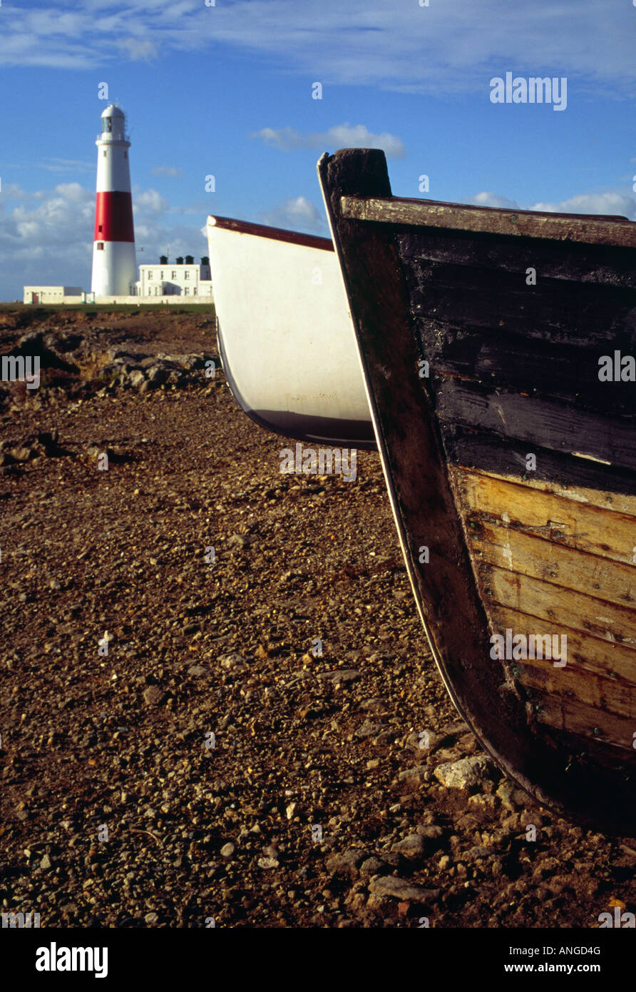 Boats At Portland Bill Stock Photo - Alamy