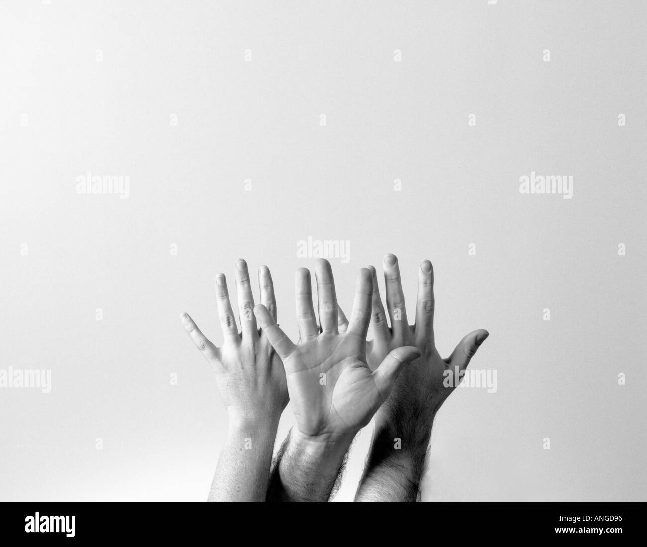 Hands 3 Black and White Stock Photos & Images - Alamy