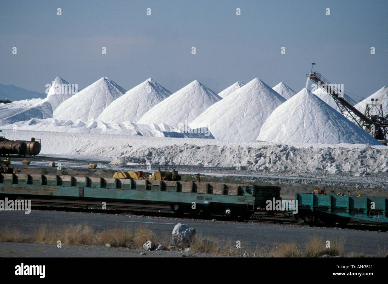 Mounds of collected salt hi-res stock photography and images - Alamy