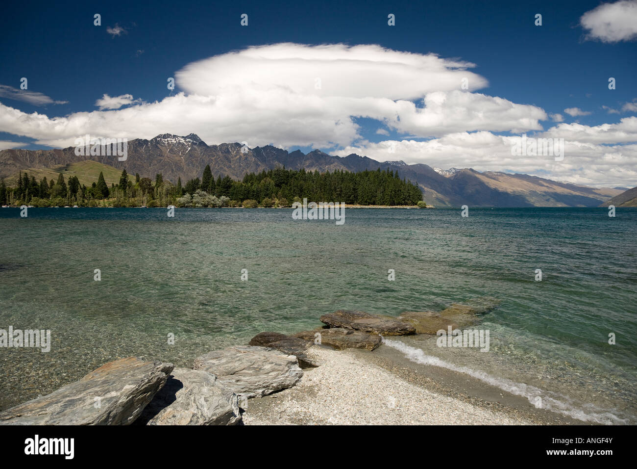 A view of the Remarkables, Queenstown, New Zealand Stock Photo - Alamy