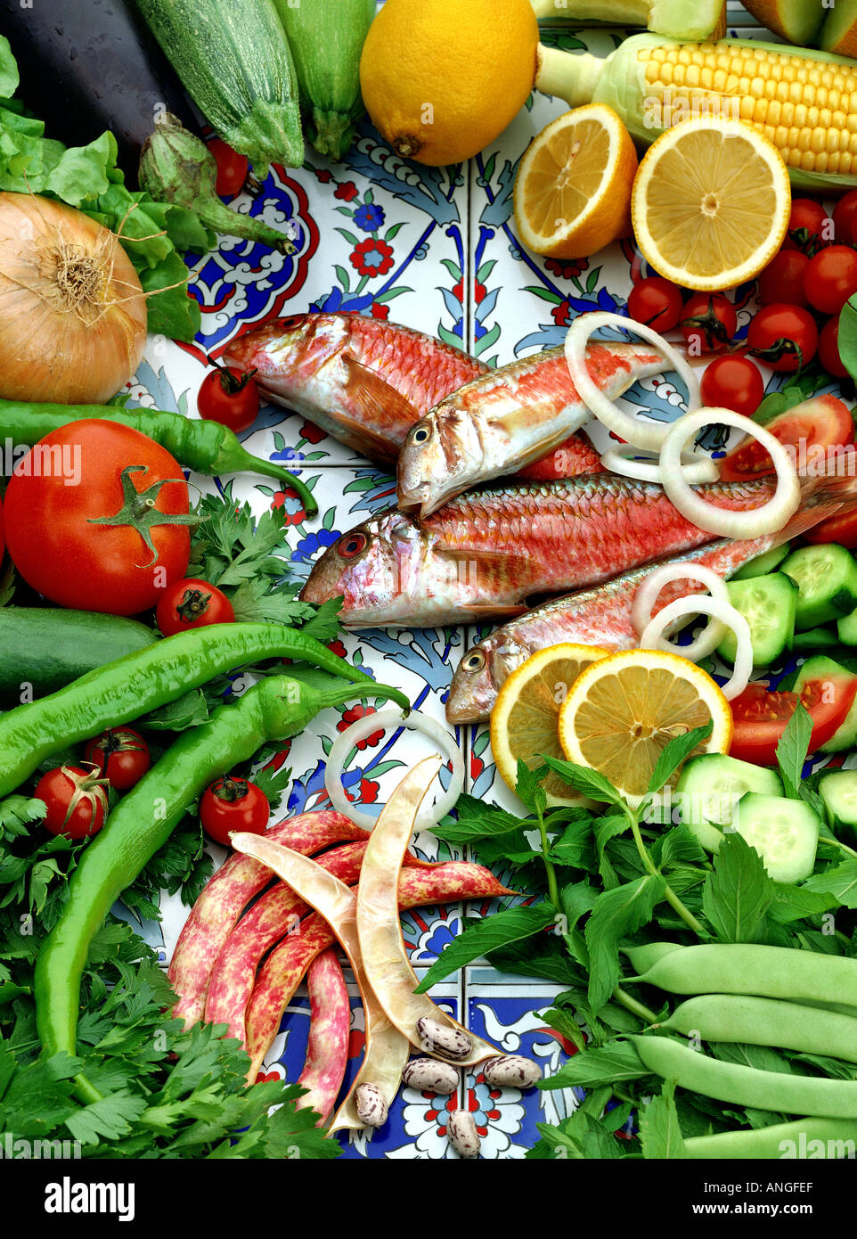Turkish Fish Food Stock Photo - Alamy