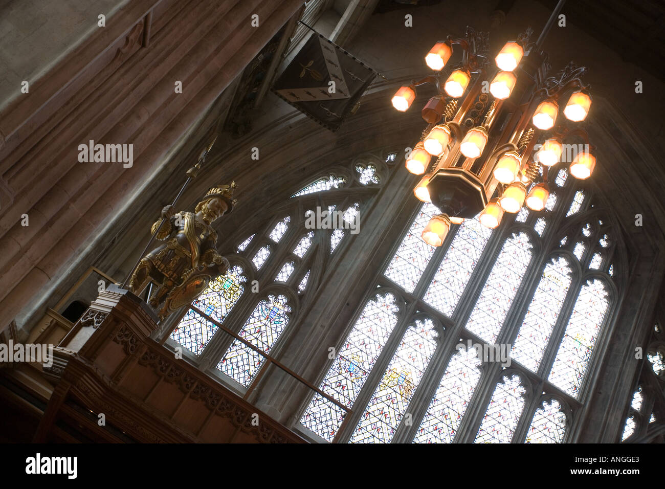 Interior of the Great Hall, Guildhall Stock Photo - Alamy