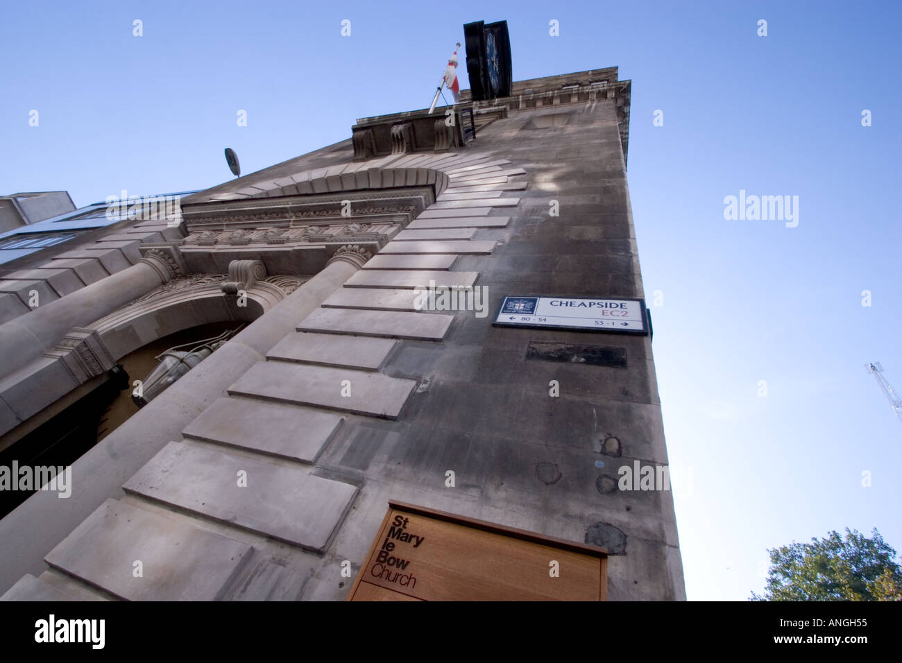 St Mary le Bow Church cheapside City of London site of the Bow Bells to ...