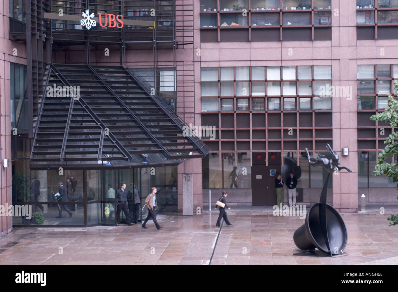 UBS bank headquarter Liverpool street broadgate area of London Stock ...