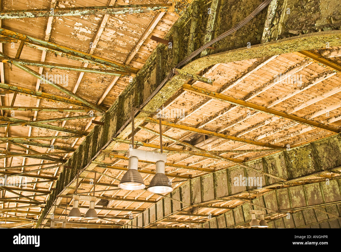ceiling of old ship factory Rostock Germany Stock Photo - Alamy