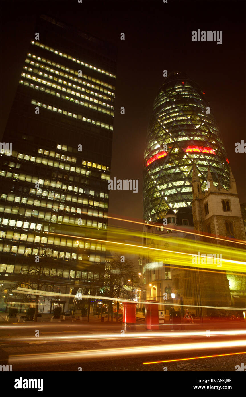 The Swiss Re building or The Gherkin , London Stock Photo - Alamy