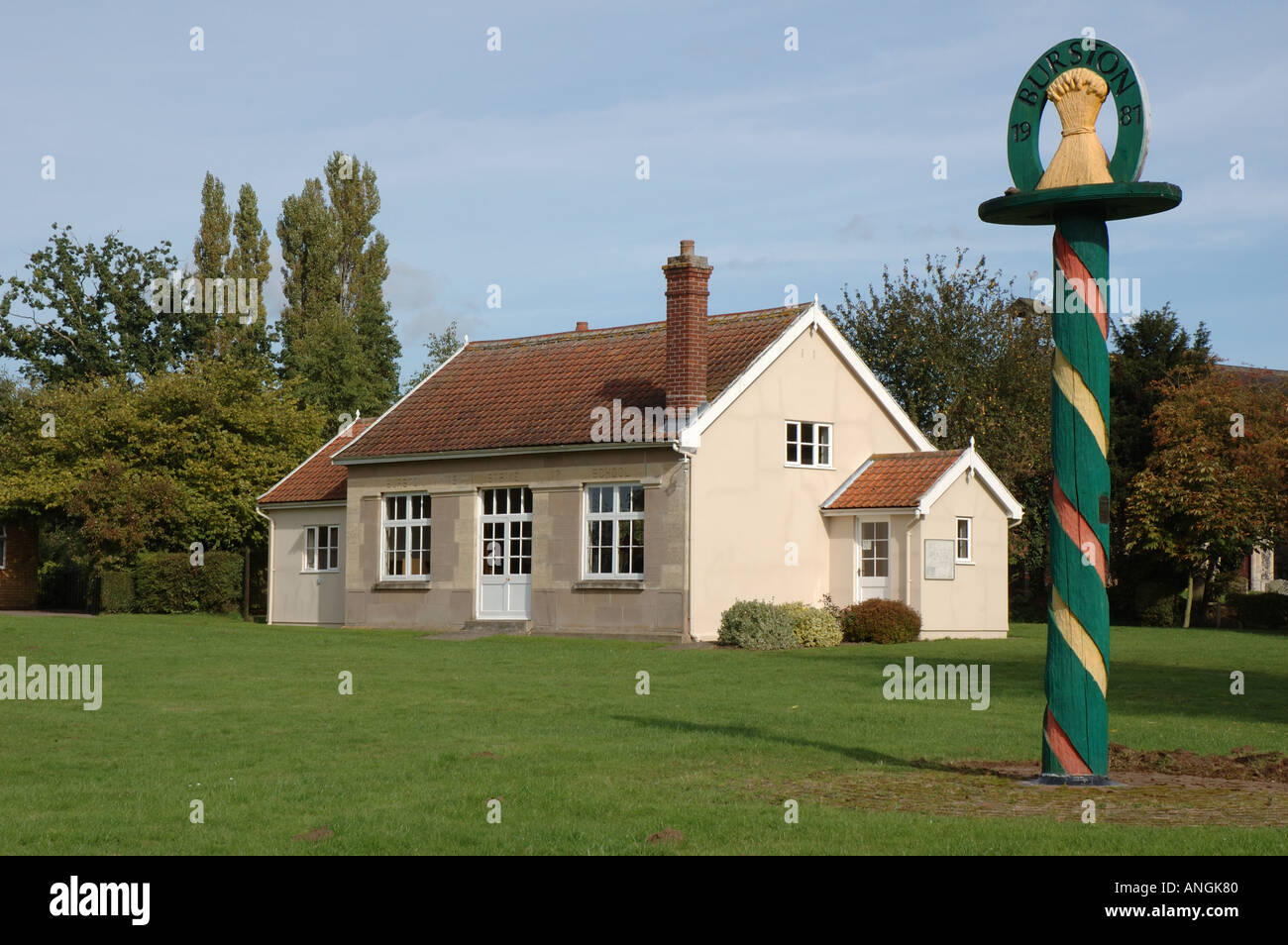Burston Strike School near Diss in South Norfolk Stock Photo - Alamy