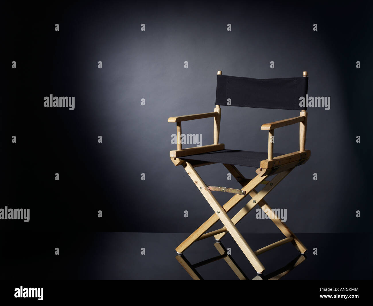 Black Director's Chair horizontal Stock Photo - Alamy