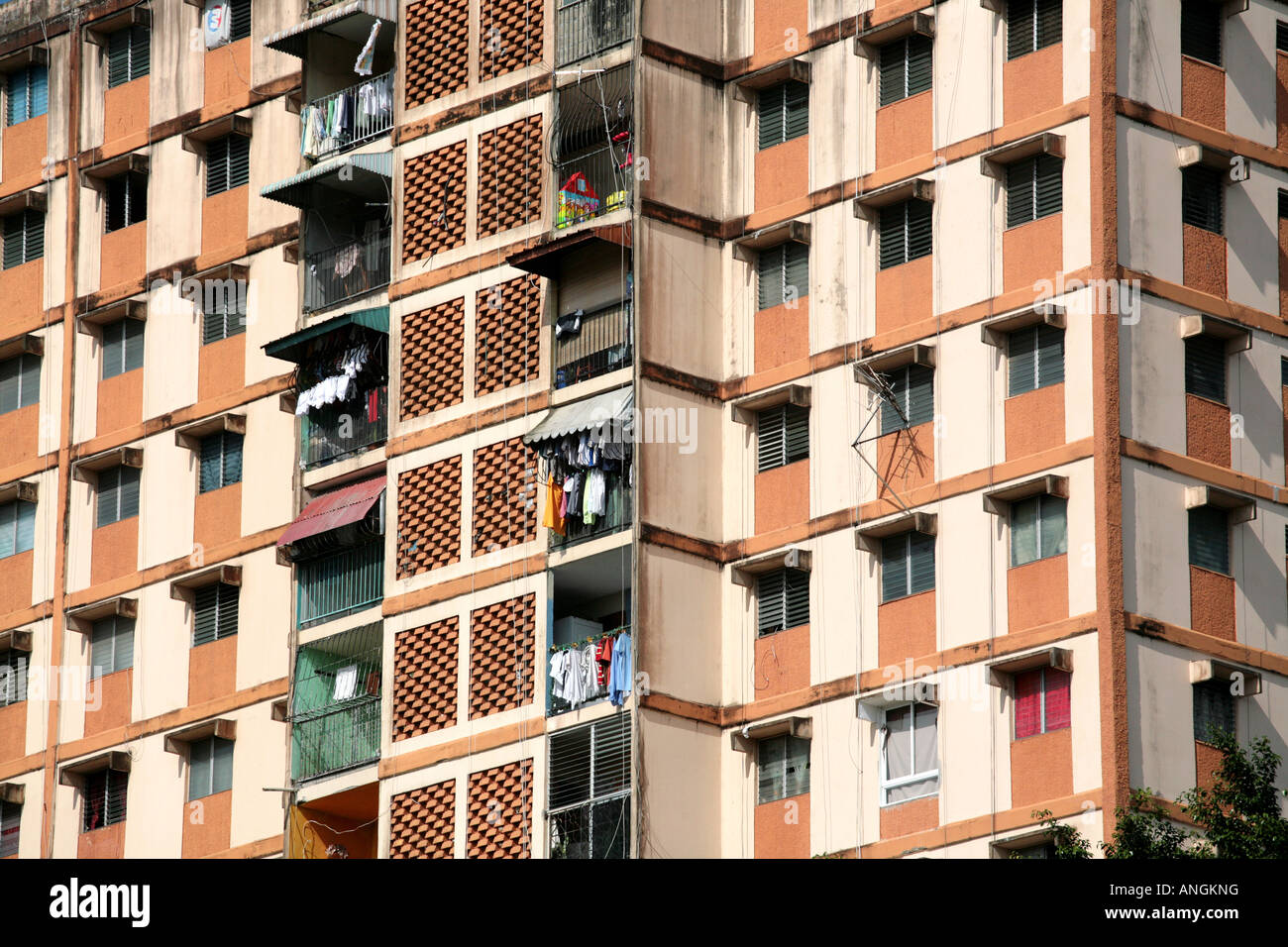 Low income building in Panama City in Central America Stock Photo - Alamy