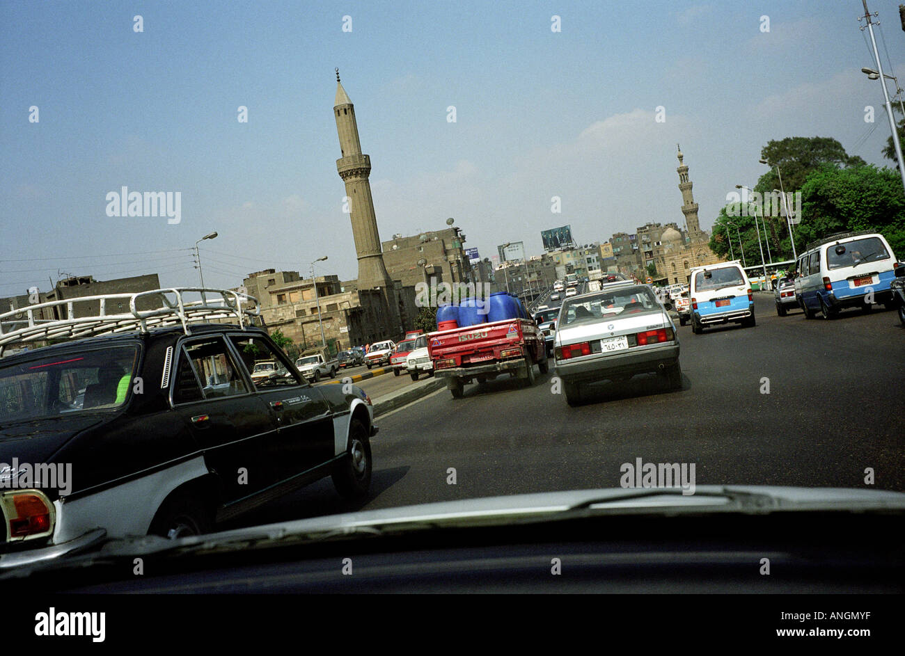 EGYPT CAIRO PEOPLE AND STREET IMAGES PHOTOGRAPHED FROM A TAXI 2006 ...