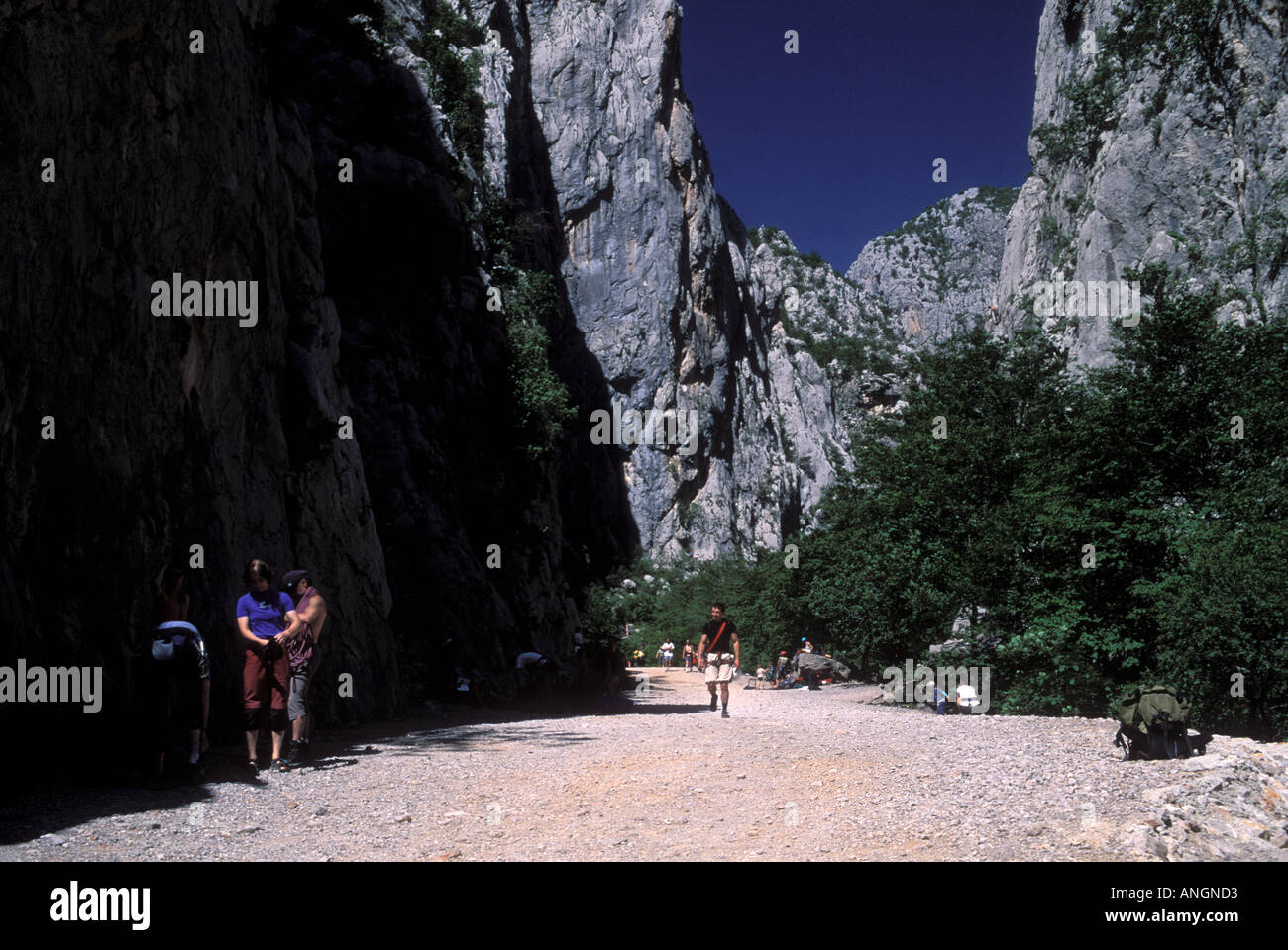 rock climbing Velebit mountains Plakenica National Park Dalmatia ...