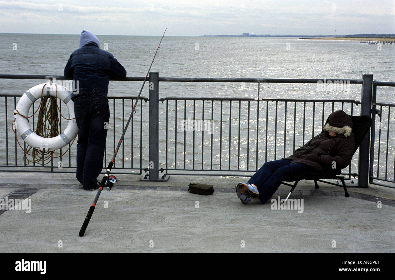 Fishing from southwold pier hi-res stock photography and images - Alamy