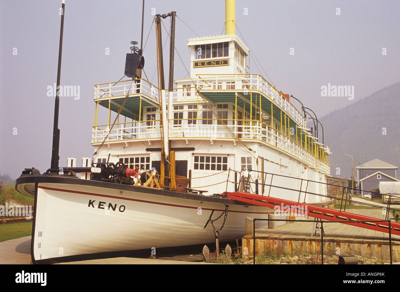 S.S. Keno docked in Dawson City, Yukon Territory, Canada Stock Photo ...