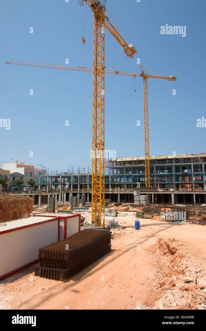 Unmanned deserted Spanish construction site build, Spain, Europe Stock ...