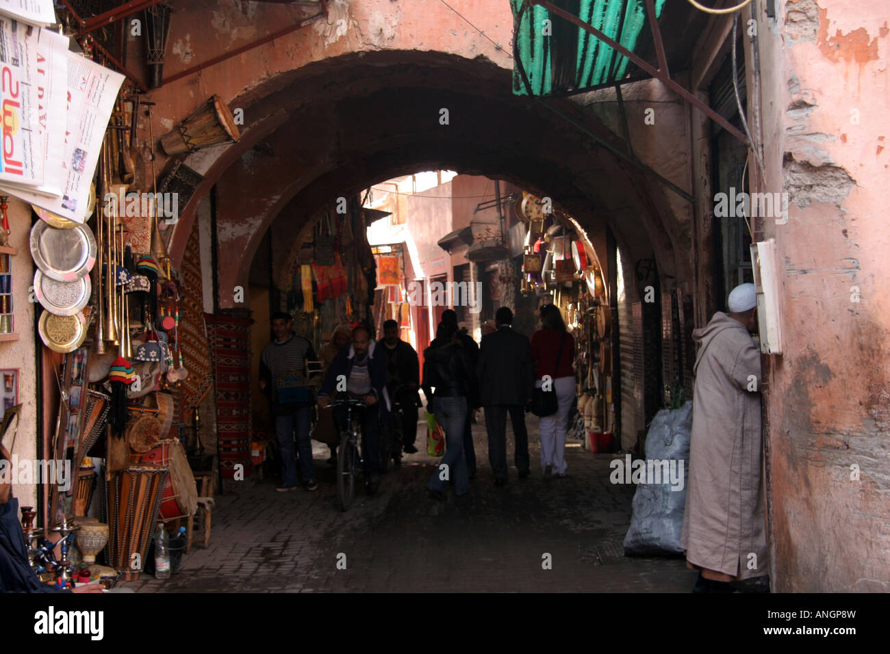 Old Souk in Marrakech Morocco Stock Photo - Alamy