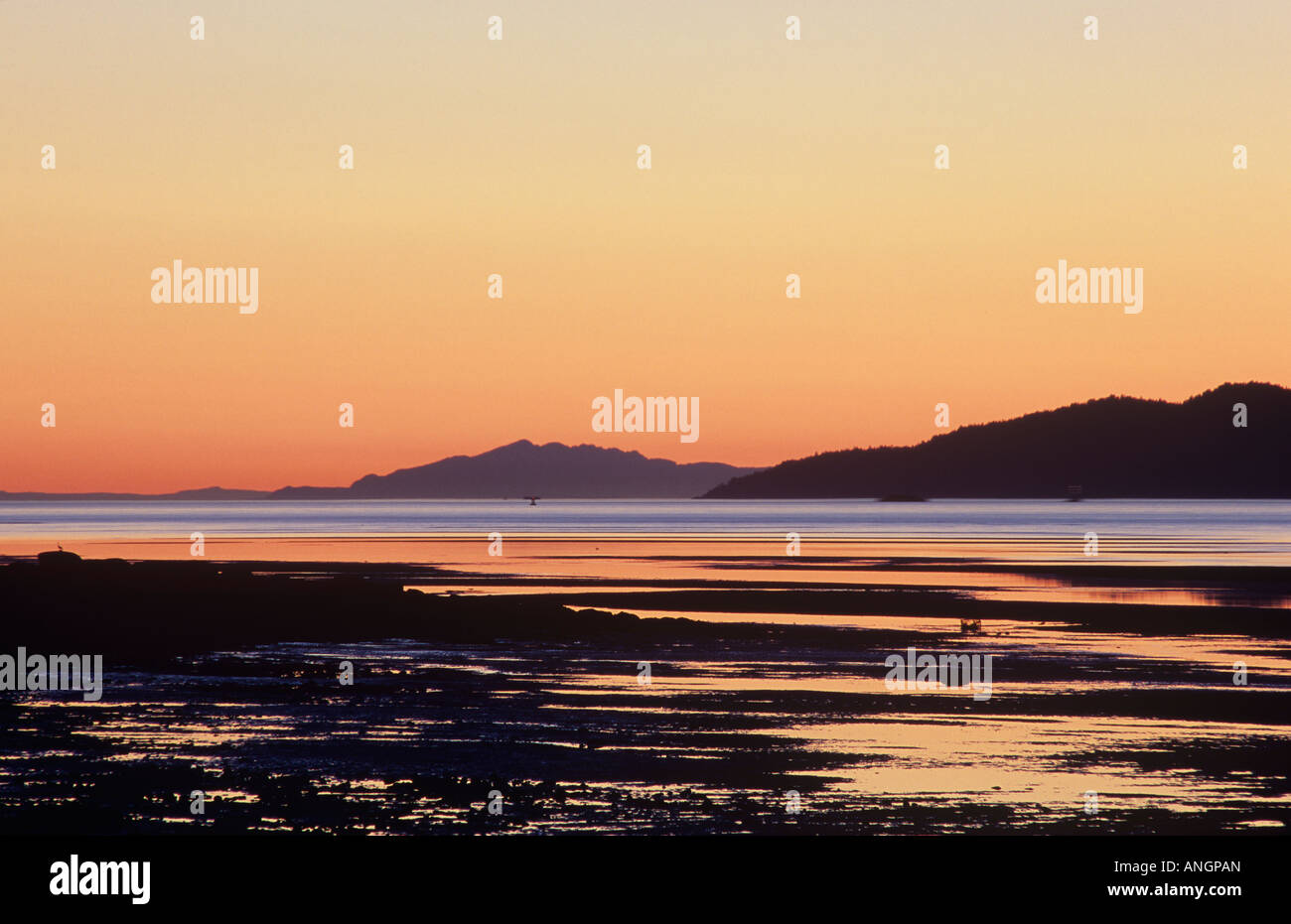 Sunset at Locarno Beach, Vancouver, British Columbia, Canada Stock ...