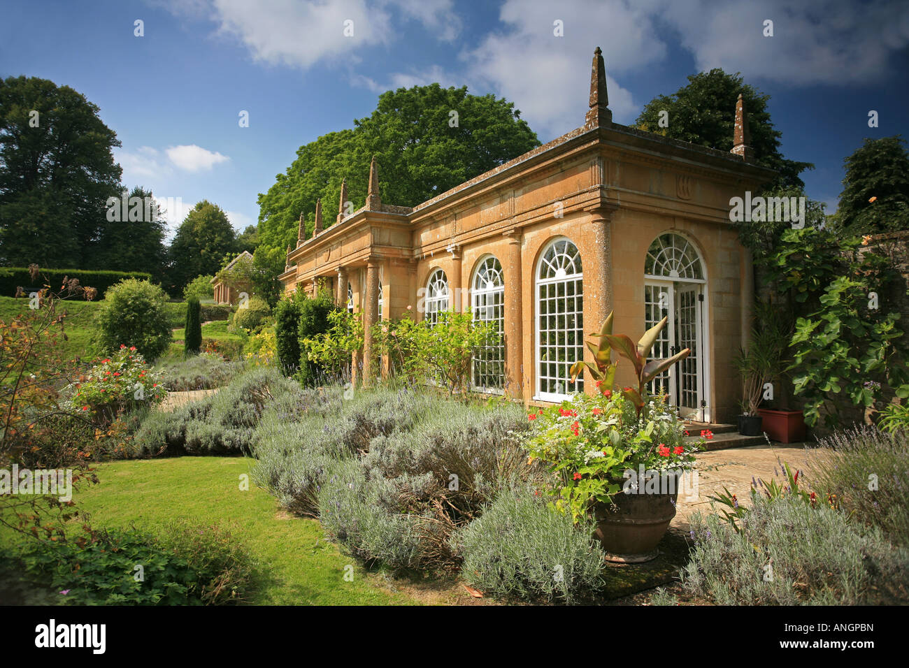 Orangery Mapperton House Gardens Dorset UK Stock Photo - Alamy