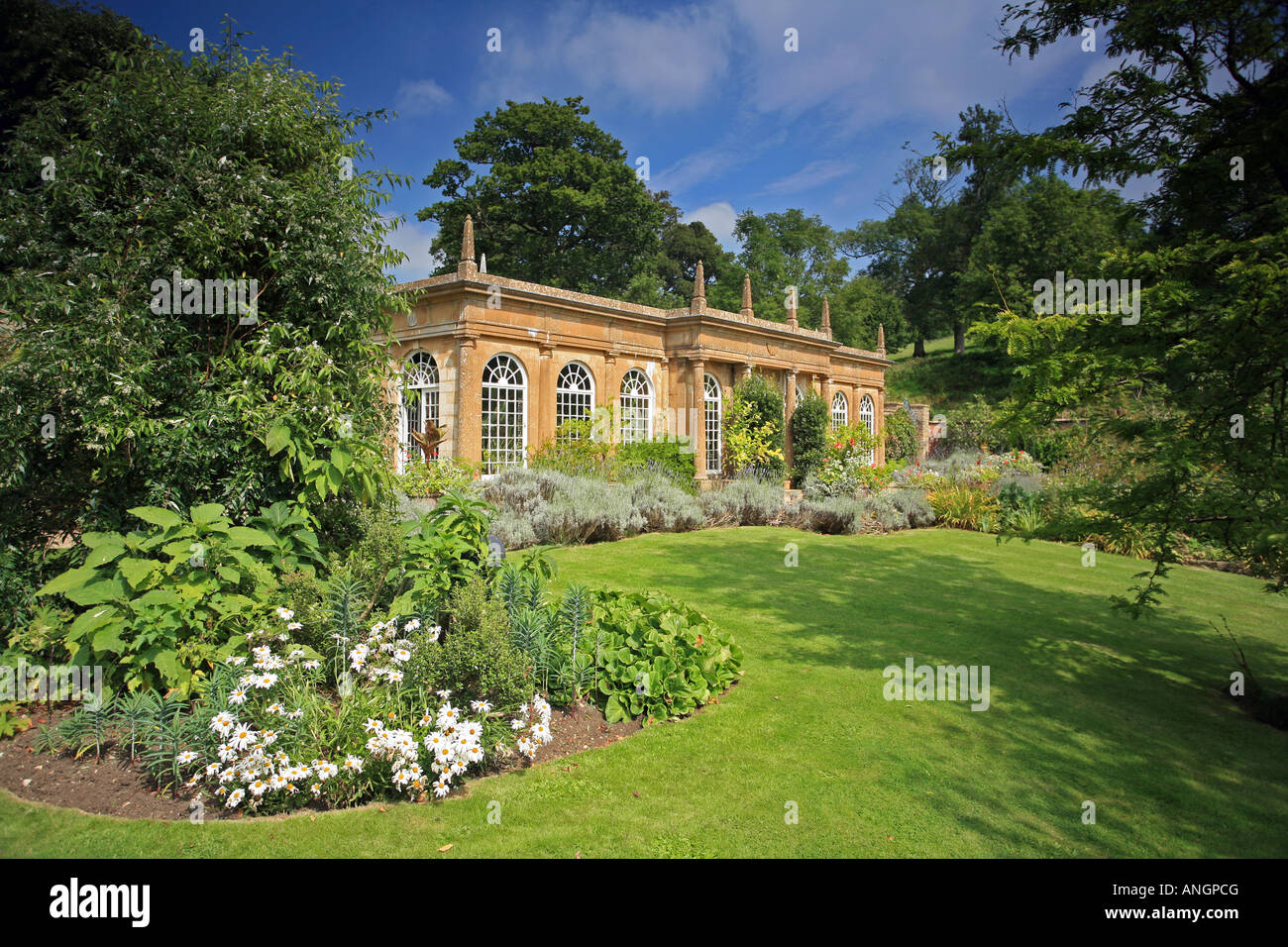 Angpcg orangery mapperton house gardens hi-res stock photography and ...