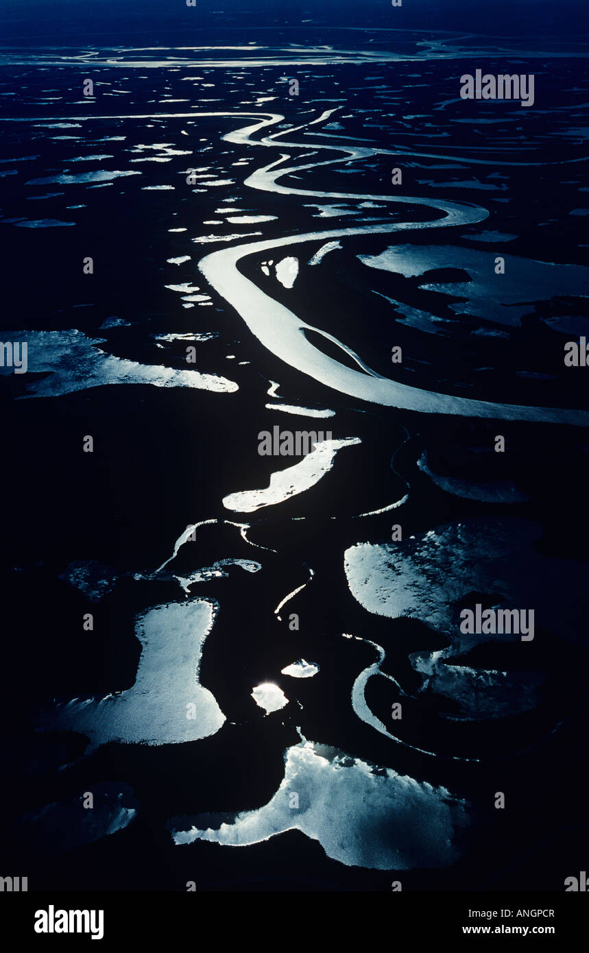 Mackenzie river delta aerial hi-res stock photography and images - Alamy