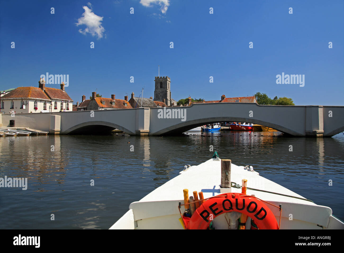 South Bridge River Frome Wareham Dorset UK Stock Photo - Alamy