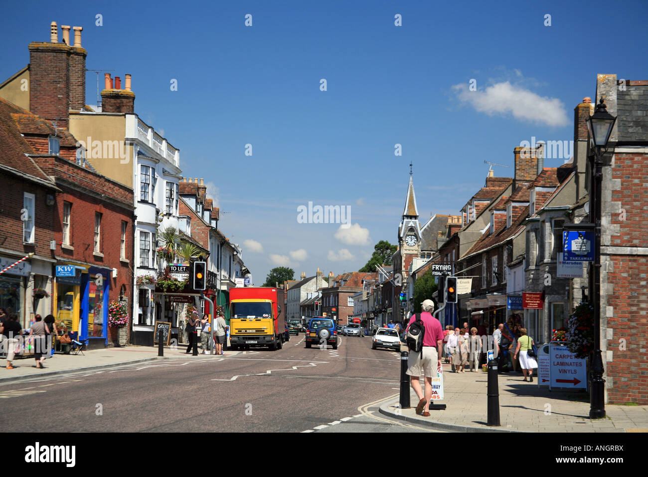 South Street Wareham Dorset UK Stock Photo - Alamy