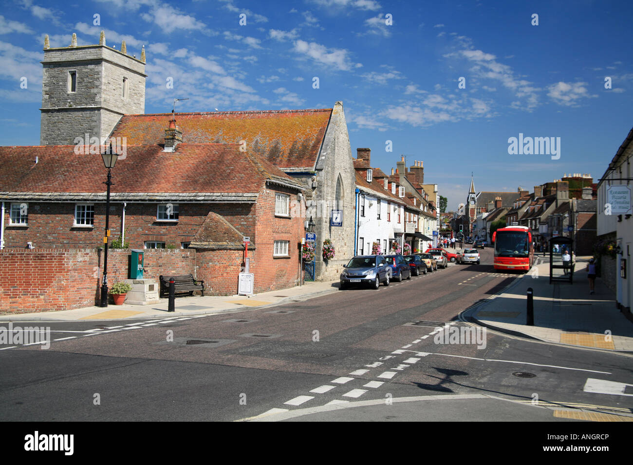 South Street Wareham Dorset UK Stock Photo - Alamy